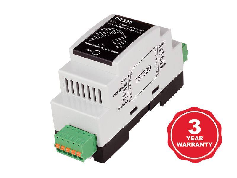 2-channel thermocouple module with Modbus RTU interface TST320 - www ...