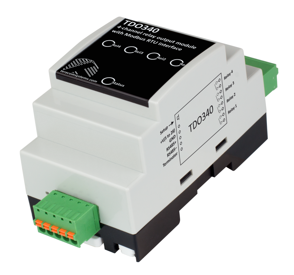 MODBUS RTU relay output module TDO340 - www.audon.co.uk
