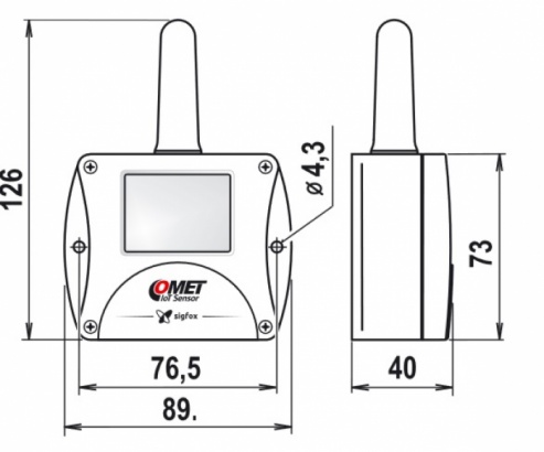 W0810 SigFox Wireless Temperature Sensor - www.audon.co.uk