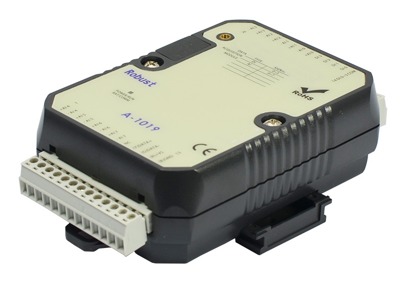 A-1010 RS485 Modbus Multifunction IO Unit - 8AI, 4DO, 2AO - www.audon.co.uk
