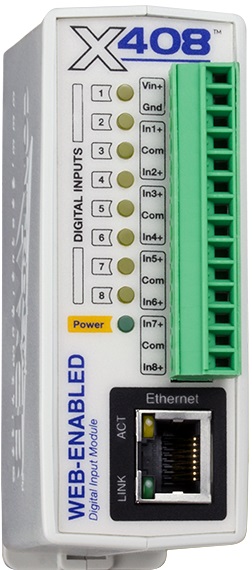 X-408-I 8-Channel Web-Enabled Digital Input Module - www.audon.co.uk