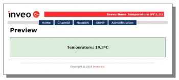 NANO_TEMP_POE - Ethernet Temperature Sensor with LED Display, POE, Web ...