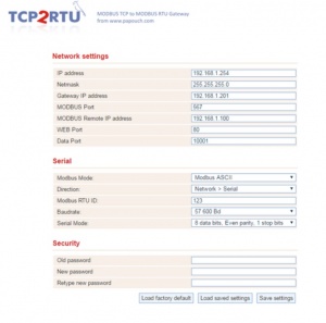 TCP2RTU Modbus TCP to Modbus RTU Converter - www.audon.co.uk